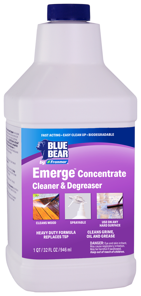 BLUE BEAR® Emerge™ Concentrate Cleaner and Degreaser – Franmar, Inc